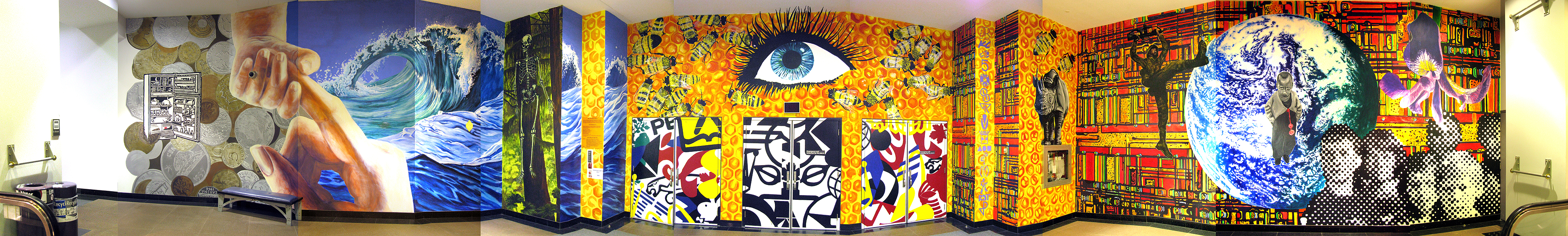 Metro Hall Student Mural - Panorama